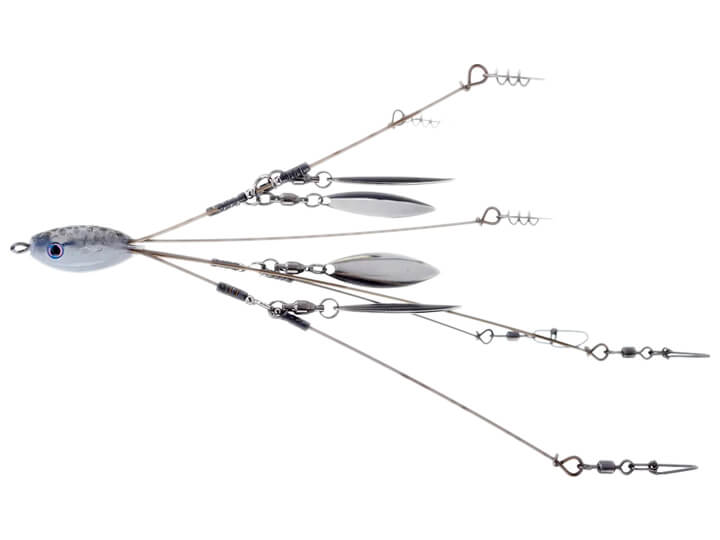 Hog Farmer Tactical Bassin Mini Flex Rig 4 Blade – Harpeth River Outfitters